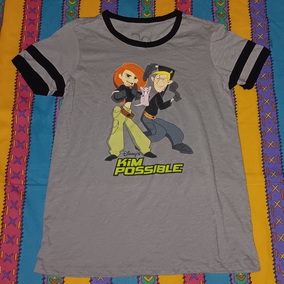 Disney | Tops | Disney Channel Kim Possible Shirt Animated Jersey Tee ...